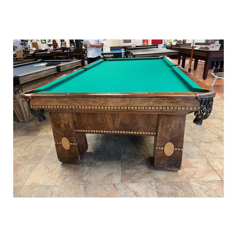 Incroyable table de billard antique Brunswick Medalist 9 pieds fabriqué ...