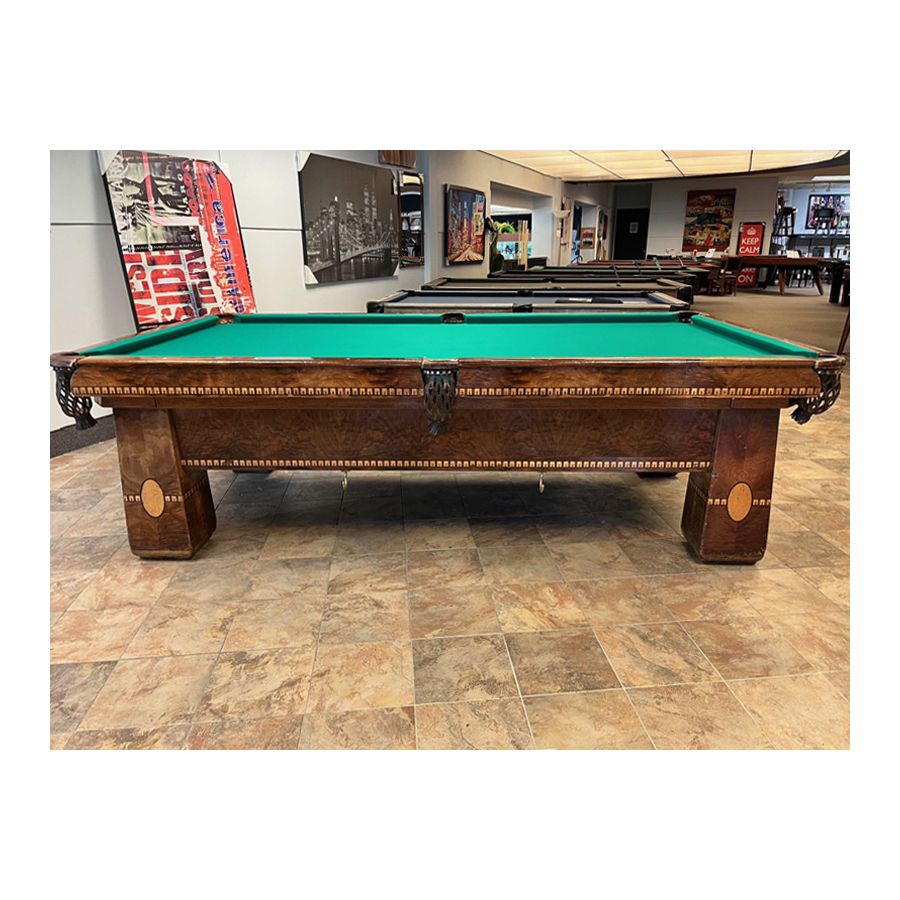 Incroyable table de billard antique Brunswick Medalist 9 pieds fabriqué ...