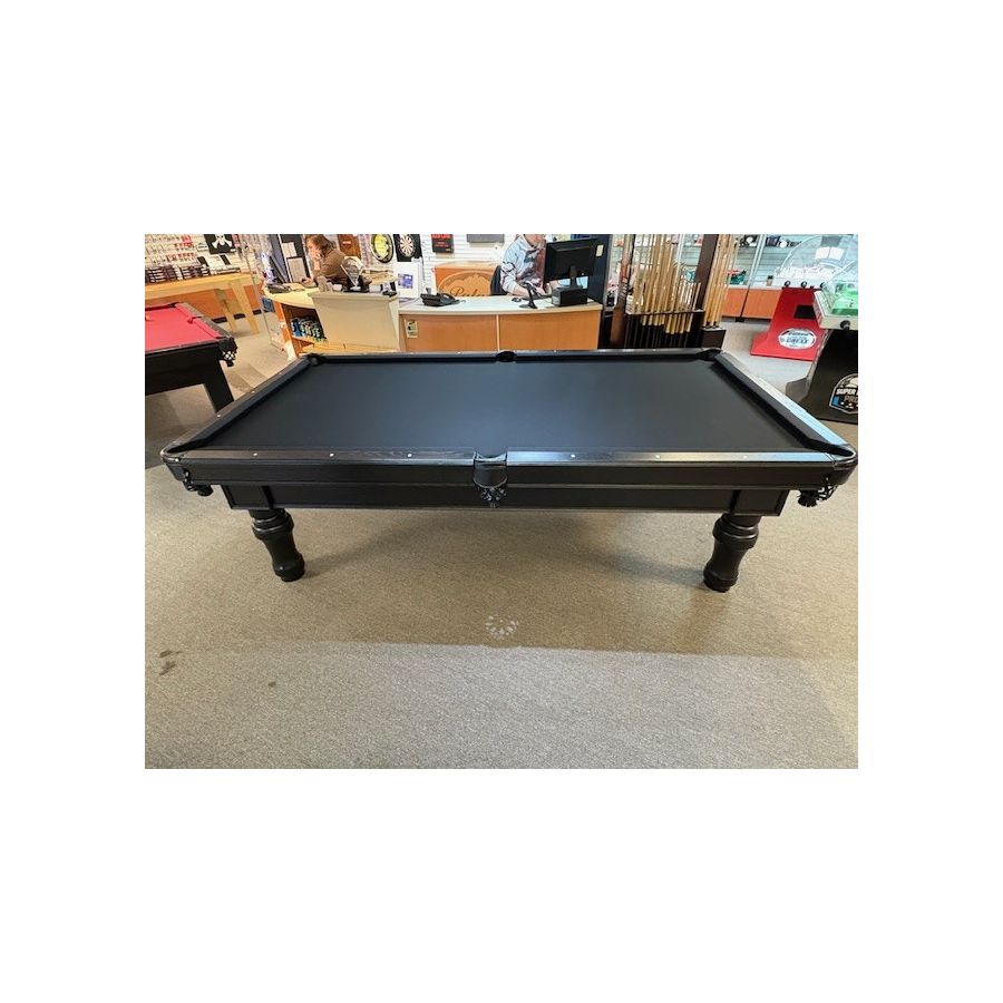 Table de billard usagée Beringer noire 9 pieds fabriquée en bois massif ...