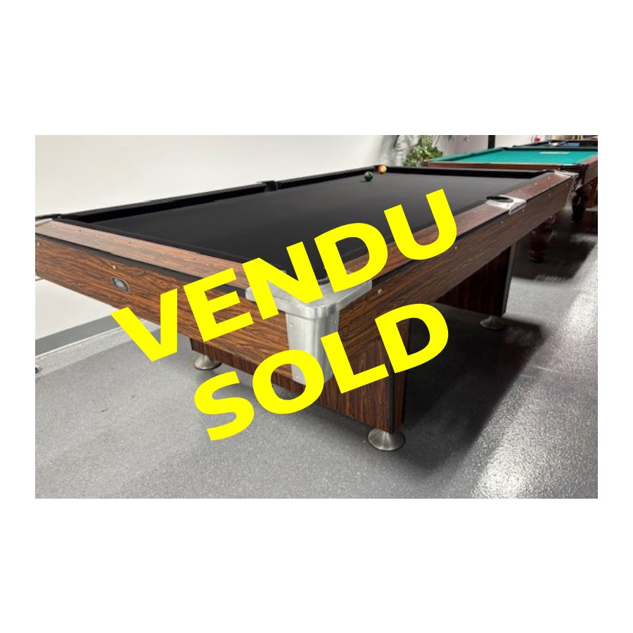 Table de billard usagée 8 pieds surdimensionné OBS Ontario Billiard Supply avec ardoise un pouce ...